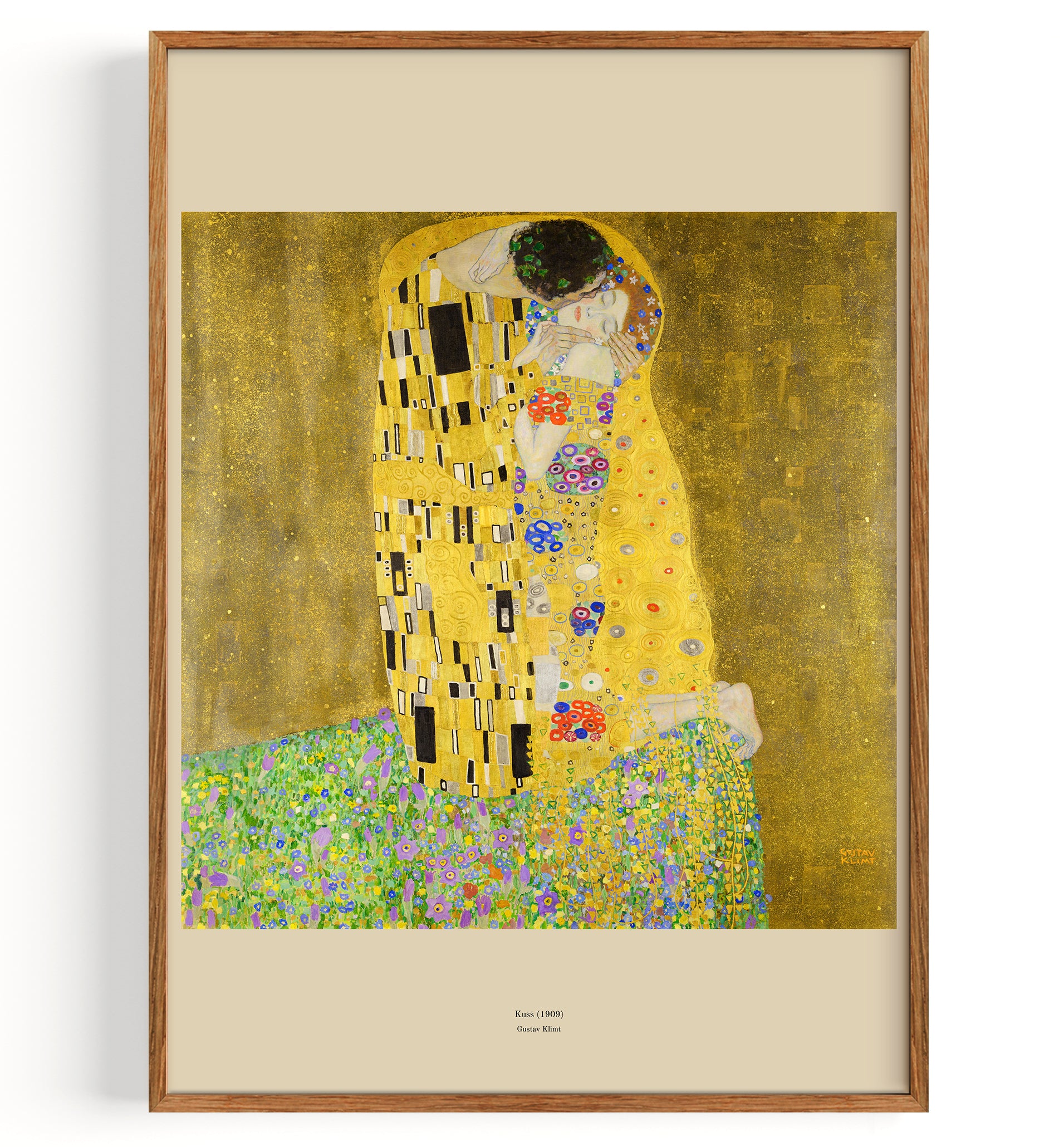 Kus (1909) van Gustav Klimt Fine Art Print, Kunstdruck, Poster, Giclee ...